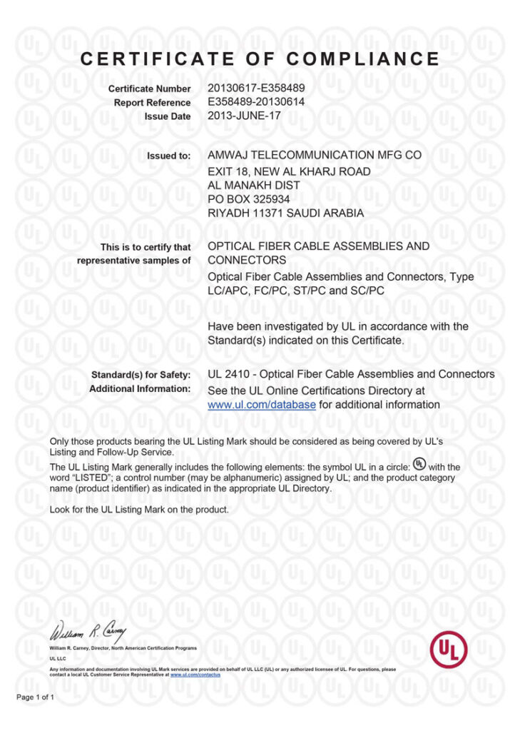 Certificates – Amwaj